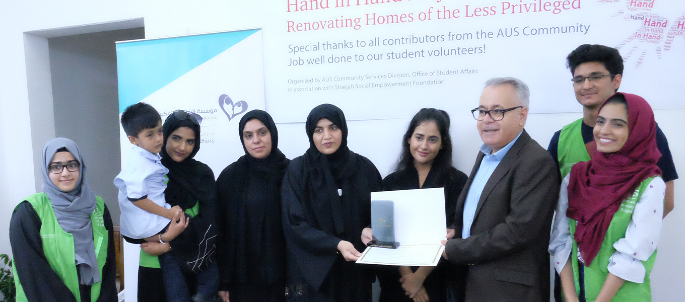 AUS student volunteers renovate house of underprivileged family ...