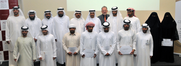54 Sharjah government employees complete course at AUS | American ...