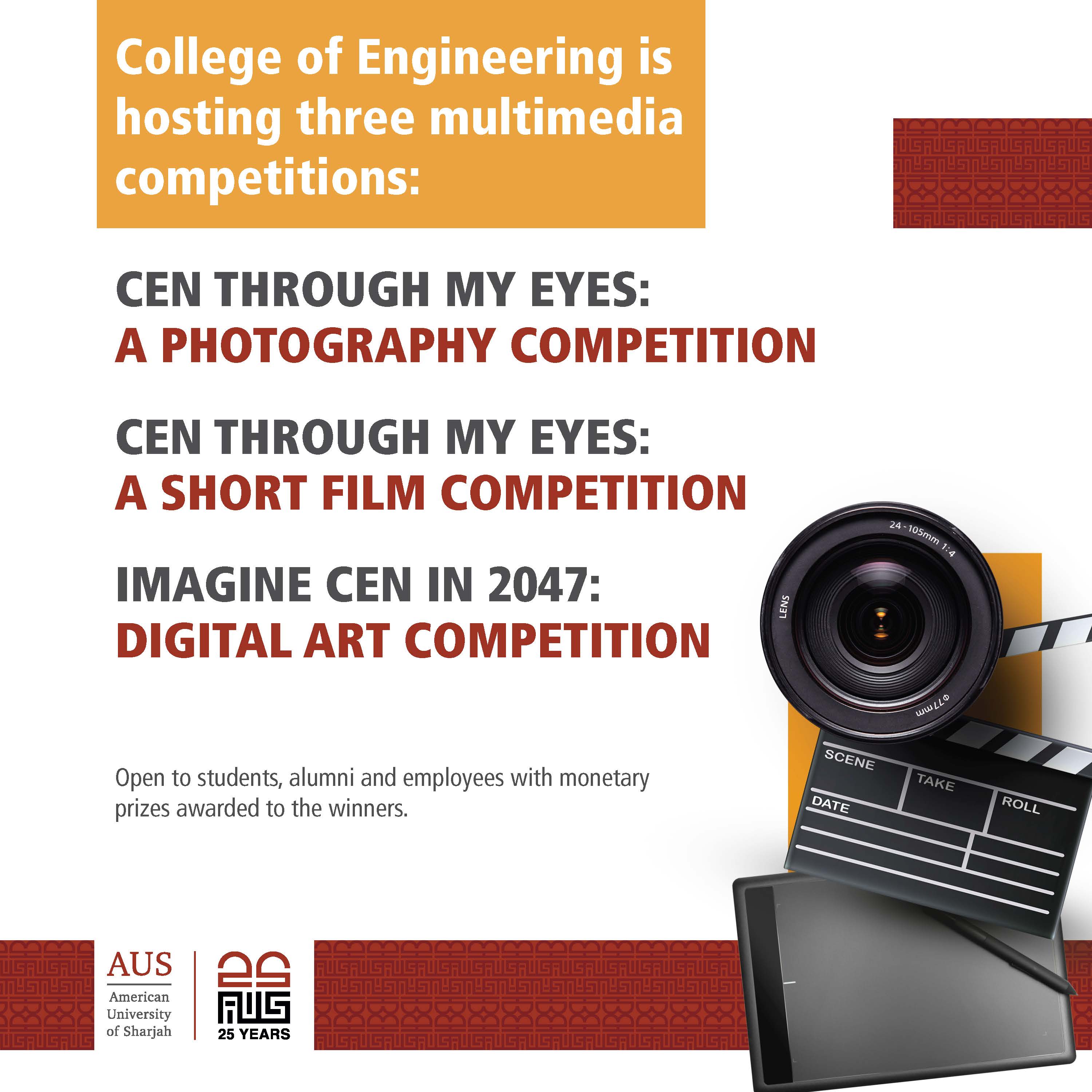 CEN launches film, photography and digital art competitions in celebration of AUS Silver Jubilee ...