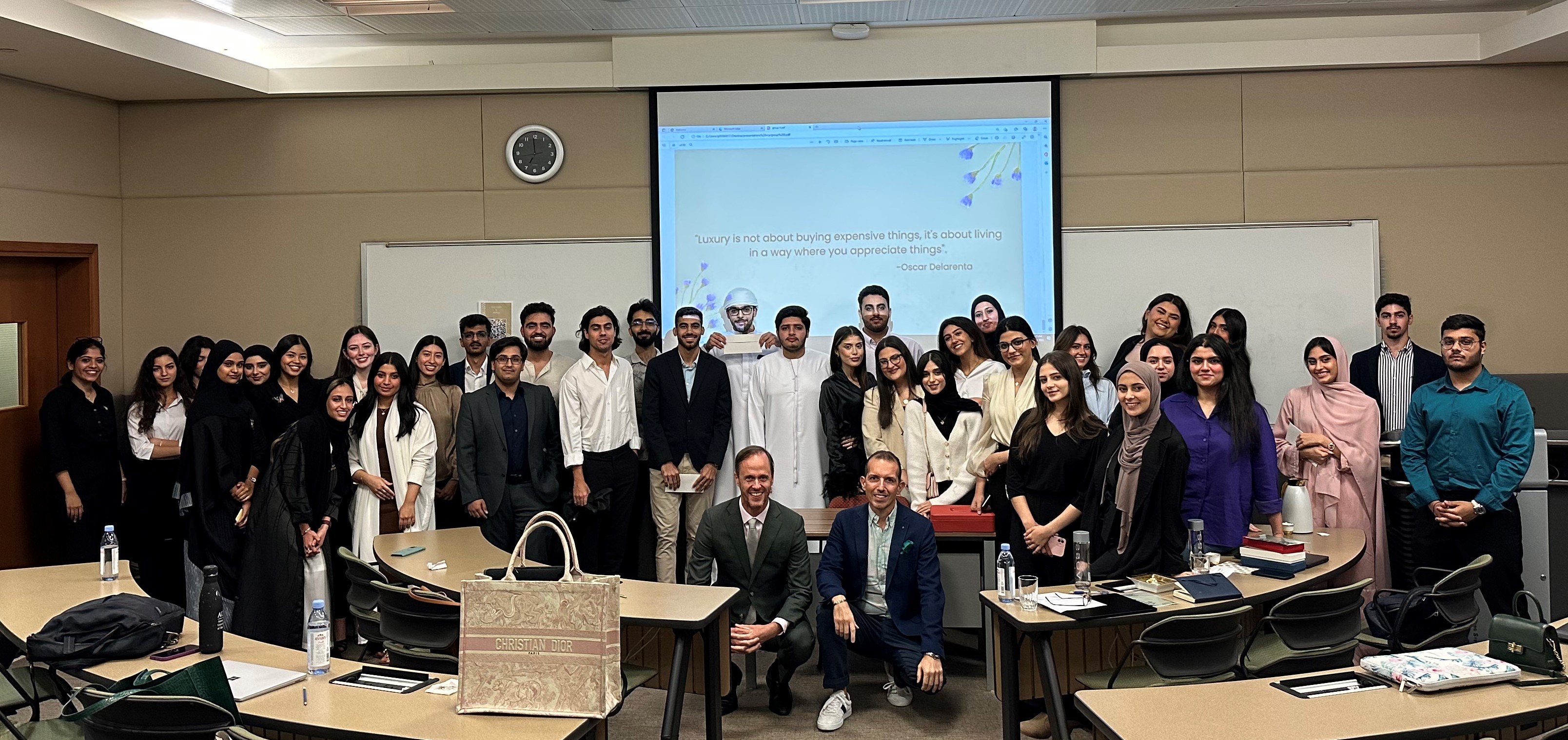 AUS business students offered marketing internships and visits to prestigious Van Cleef & Arpels ...