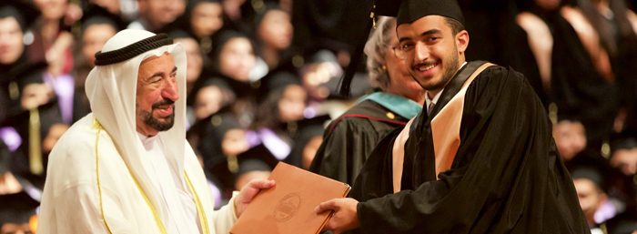 Sultan attends AUS graduation ceremony | American University of Sharjah