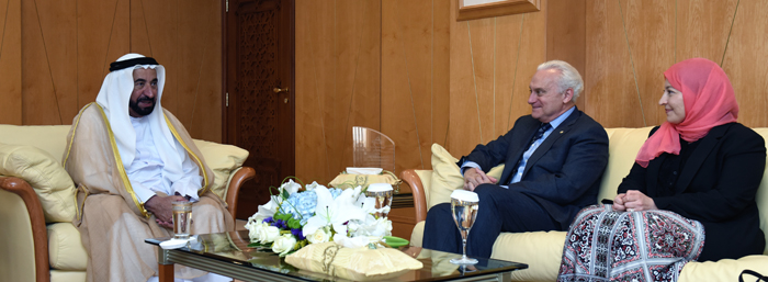 Sultan meets AUC President, new AUS faculty members | American ...