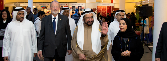 Sharjah Ruler attends AUS Club Fair | American University of Sharjah